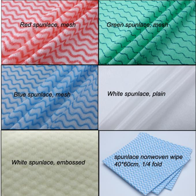 Spunlace Cross Lapping 100% Cotton Folded Non Woven Cleaning Wipes